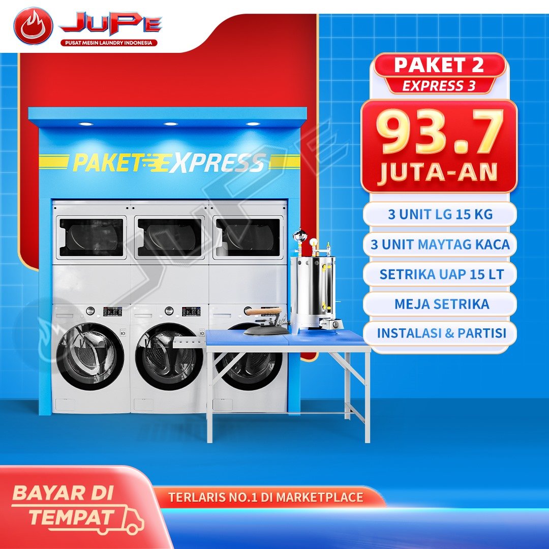 Paket Laundry Express - RoboxCoin Pusat Laundry Koin Indonesia